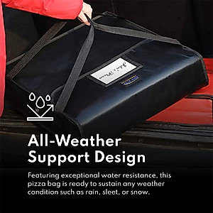 New Star Foodservice 51100 Insulated Pizza Delivery Bag, 18" by 18" by 5", Black