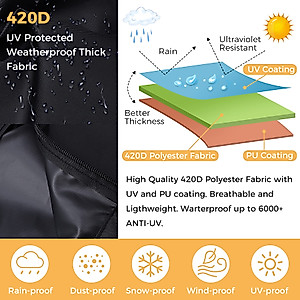 Patio Umbrella Cover - Waterproof Patio Parasol Covers with Zipper for 7ft to 11ft Outdoor Umbrellas