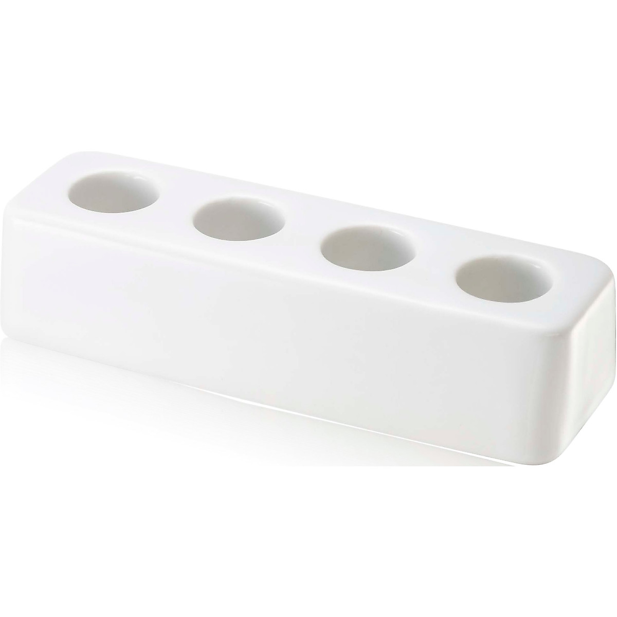 YAMAZAKI home 2612 Yamazaki Home Toothbrush Stand-Holder & Organizer for Bathroom, One Size, White