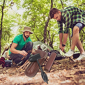 Kosibate Bushcraft Tools,Camping and Outdoor Backpacking Gear,Survival Tools for Bushcraft Settlers Wrench, Outdoor Wood Peg and Hole Maker,Hand Auger with Holster (Black)