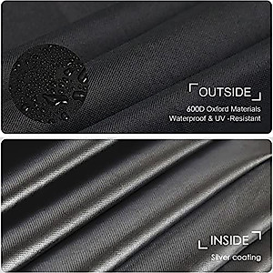 Mamiko Folding Waterproof Wagon Cart Cover, Garden Wagon Covers, 38" L x 22" W x 17" H,Waterproof, Water, Dust and Heat Insulation, Reflective Strip Cover(Cover only, Accessories not Included)