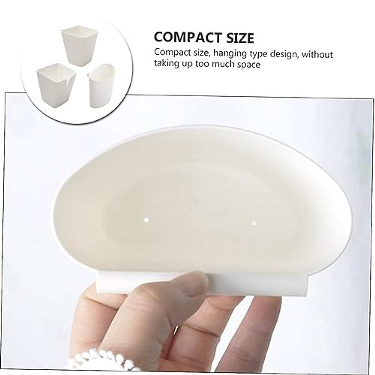 NOLITOY 3PCS wall mounted trash storage cart props wall mounted planters hanging containers for plants portable dolly small stand multi-purpose hanging barrel hanging storage basket bucket