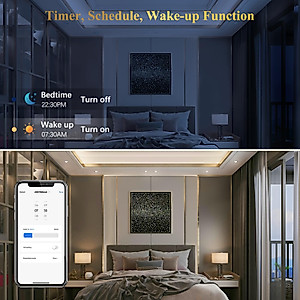 DiCUNO GU10 Smart LED Bulb, RGB Color Changing LED Compatible with Alexa & Google Home, Dimmable with App, Bi-pin Base MR16 50W Track Light Bulbs, 110° Beam Angle 450LM, 2.4GHz WiFi, Pack of 4