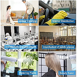 Atomizer Sprayer,Disinfectant Fogger Sanitizer Spray Machine Spray Gun, Electrostatic Sprayer Rechargeable with Blue Light for Touchless Sanitization