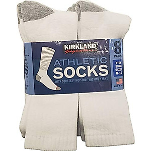 Kirkland Signature Men's Athletic Sock, 8 Count