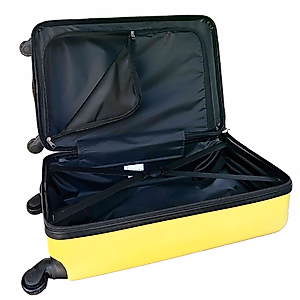 Harry Potter Luggage Carry On Hardshell Rolling Luggage Suitcase with Spinner Wheels Travel Bag Gifts Merchandise Travel Stuff - Hufflepuff