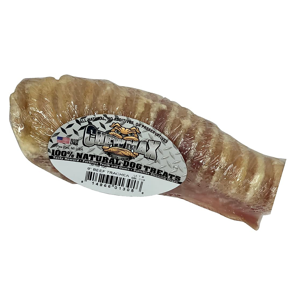 CHEWMAX 6” Trachea Beef Bone Dog Chew