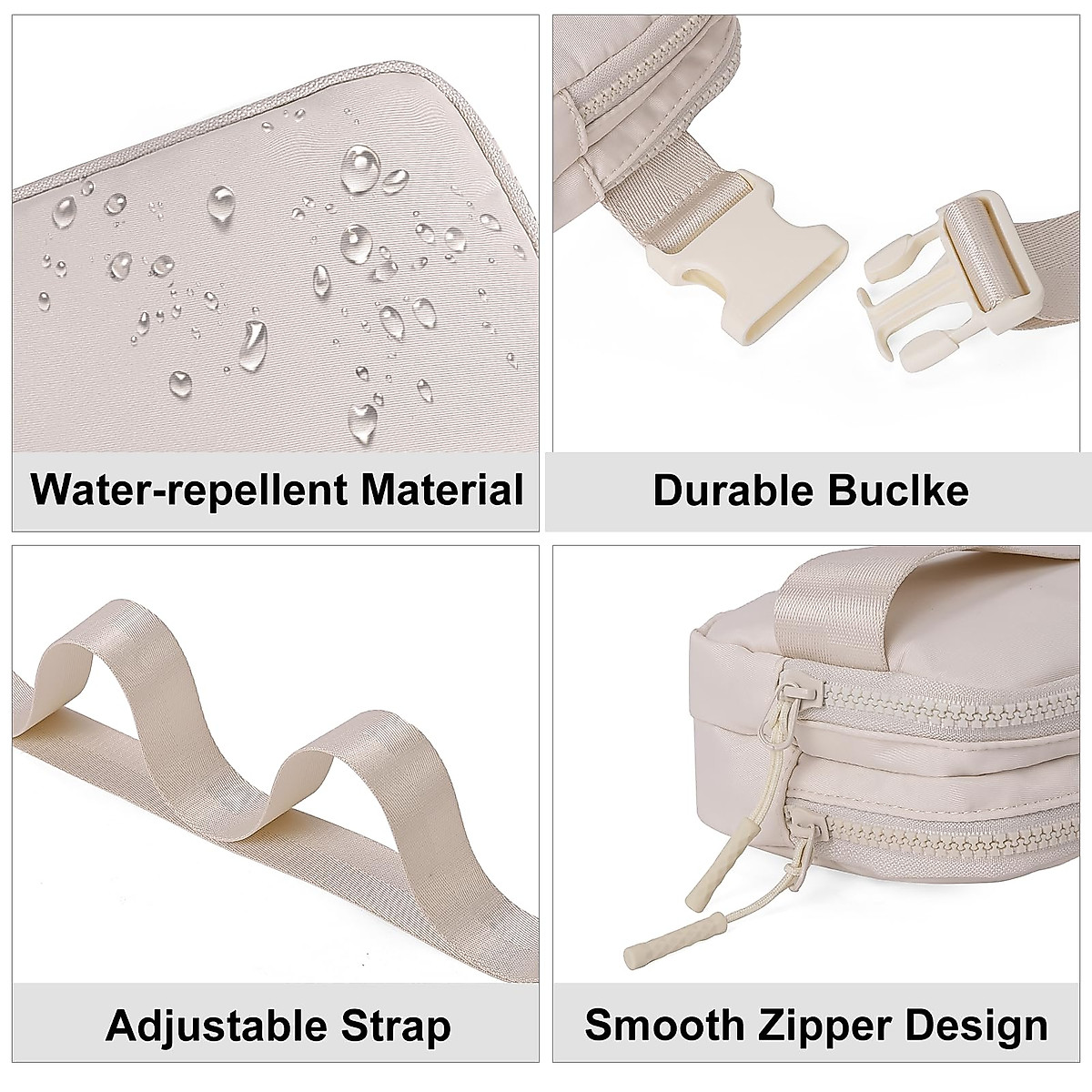 CLUCI Backpack Purse + Small Belt Bag for Women