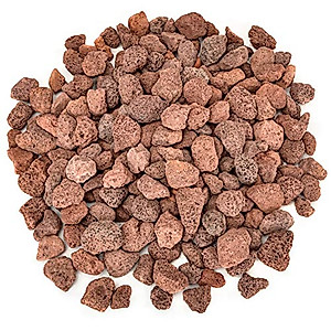 Stanbroil Red Lava Rock Granules for Gas Log Sets and Fireplaces - 10 lb.Bag(1"-2")