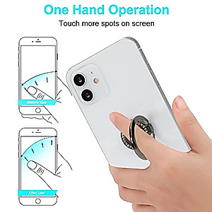 Bonoma Cute Love Heart Phone Ring Holder,4 Pack Ring Stand for Cell Phone Universal Finger Ring Stand Grip Kickstand Ring,360° Rotation Universal Stylish Stand Compatible with All Smartphones