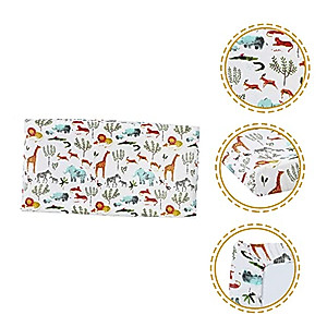 Changing Pad Liner 2pcs Removable Fabric Cover Baby Mattress Cover Crib Sheets Baby Bed Sheets Polyester Changing Pad Cover Changing Table Cover Girl Four Piece Set Baby Diaper