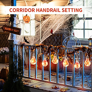 Christmas String Lights, Shample Holiday Theme Maple Leaf Light Bulb Waterproof Indoor Outdoor Hanging Lights Decorative Festival Lights for Home Party Patio Garden Wedding, 10 Bulbs, 10ft