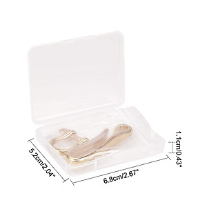 PH PandaHall Fish Hook Keychain, Brass Key Ring Golden Solid U Shape Key Hook Belt Keyring Pocket Clip with Key Shackle Heavy Duty Car keychain for Men Women Wallet Chain Purse Accessory