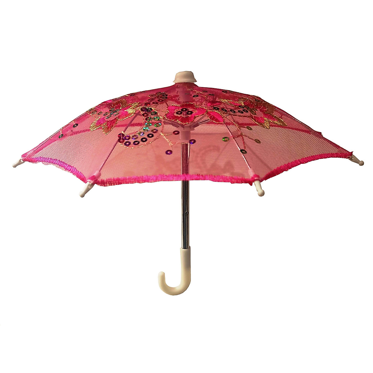 Handmade Umbrella Chhatra For Religious Sculpture/Bal Krishna/Ganesha/Laddu Gopal Idol Red 3AU15