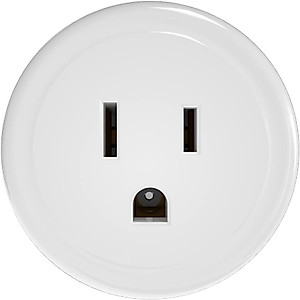 GHome Smart Mini Smart Plug, Wi-Fi Outlet Socket Compatible with Alexa and Google Home, Remote Control with Timer Function, No Hub Required, ETL FCC Listed (2 Pack),White