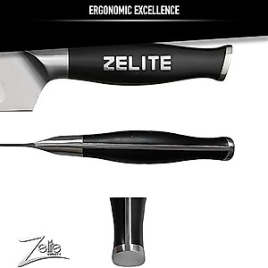 Zelite Infinity Butcher Knife 7 Inch, Meat Cleaver Knife, Chopping Knife, Meat Knife, Meat Cutting Knife, Big Knife, Chinese Cleaver Knife - German High Carbon Stainless Steel - Razor Sharp Knife