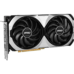 MSI Gaming GeForce RTX 4070 Ti 12GB GDRR6X 192-Bit HDMI/DP Nvlink TORX Fan 4.0 Ada Lovelace Architecture Graphics Card (RTX 4070 Ti Ventus 2X 12G OC), Black