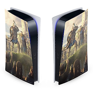 Head Case Designs Officially Licensed Assassin's Creed Female Eivor Raid Leader Valhalla Key Art Vinyl Faceplate Gaming Skin Decal Compatible With Sony PlayStation 5 PS5 Digital Edition Console