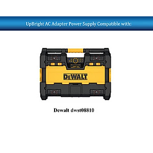 UpBright 24V AC/DC Adapter Compatible with Dewalt DWST17510 DWST08810 DWST 17510 ToughSystem Radio 5140233-41 5140178-86 S048HU2400200 Y48FE-240-2000U BQ60A-2402000-U 2A Power Supply Battery Charger