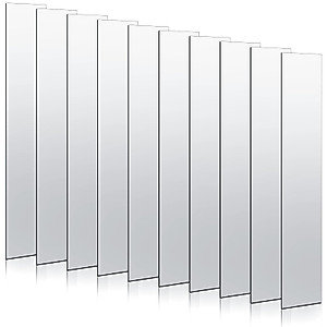 Yaocom 10 Pcs Pure Zinc Anode Sheet (99.995% Pure) for Zinc Plating and Zinc Electroplating, Zinc Electrode Strip 0.04' 'x 1'' x 6'' / 1mm x 25mm x 150mm