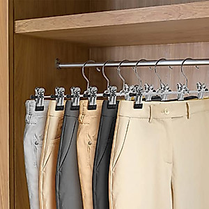 Pants Hangers with Clips 50Pack Skirt Hangers Clips Hangers (50Pack)