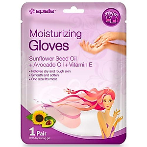 Epielle Hydrating & Moisturizing Gloves & Socks Masks Combo 12pk for Hand and Foot - Dry Hand, Dry Cracked Heel