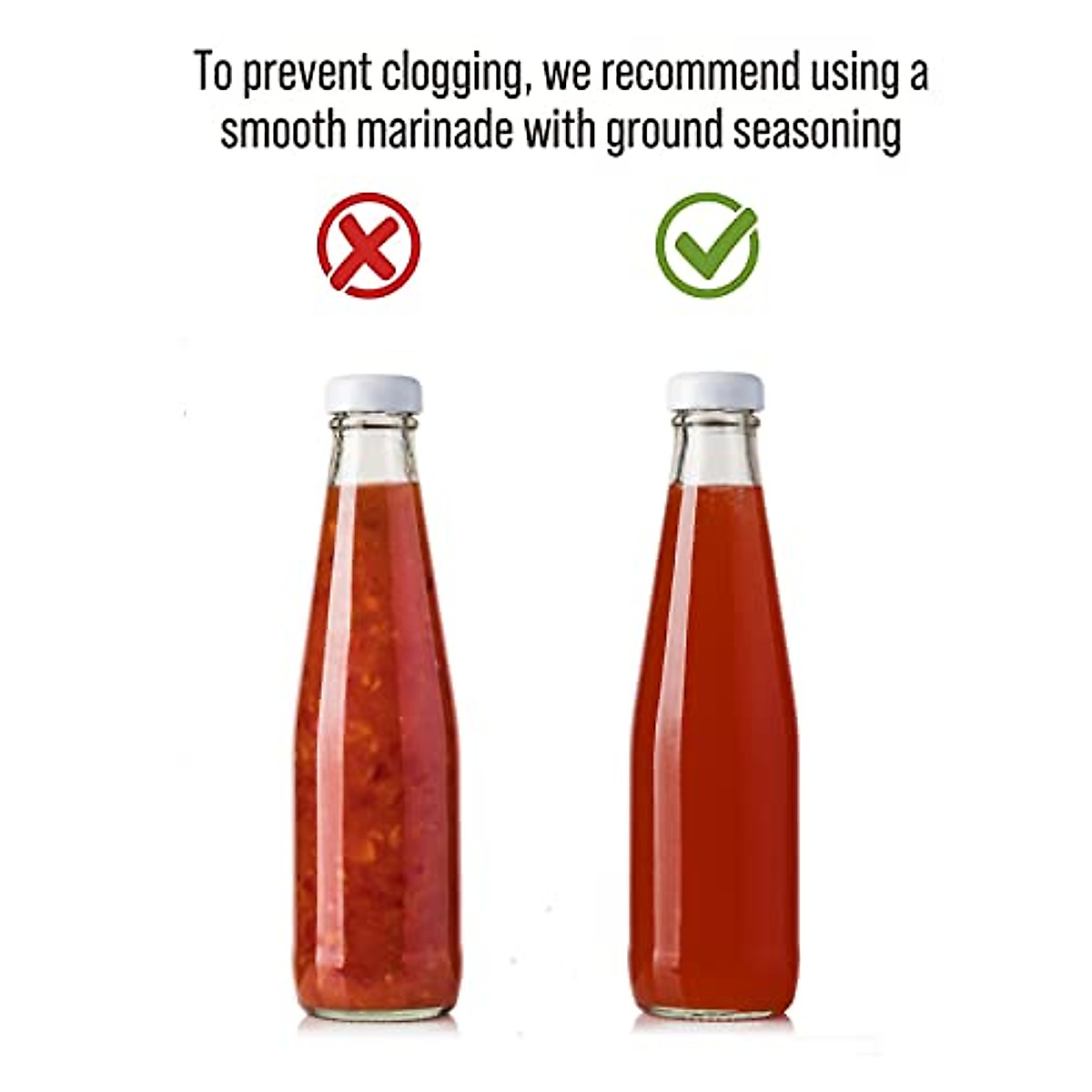 NC Marinade Injector Syringe Meat Needles, Meat Injector Kit with Case,Injection Brine Marinades for Meat, Turkey, Chicken,Beef,Fish-15ml Barrel Chamber-4 x 4.4 Inch S/S Needles