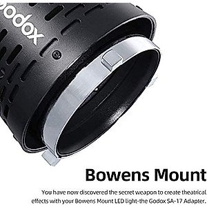 Godox SA-17 with Godox SA-P Projector to Bowens Mount for SL-60W UL150 VL150 VL200 VL300 SL200II SL-150W SL-200W