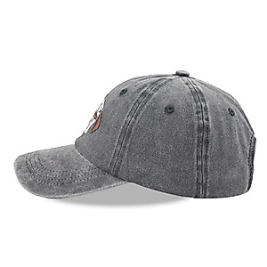 MANMESH HATT Football Dad Game Day Hat for Men, Funny Father's Day Football Accessories Team Gifts, Vintage Washed Distressed Embroidered Baseball Cap (Game Day Black)