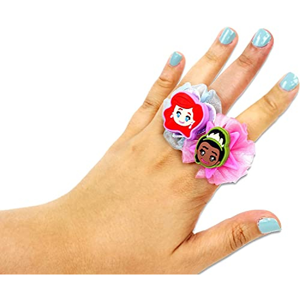 Tara Toys Disney Princess Snap N' Wear Activity Rings Set, DIY Jewellery Kit for Kids, 3+ Years