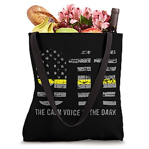 911 Dispatcher Calm Voice In The Dark Tote Bag