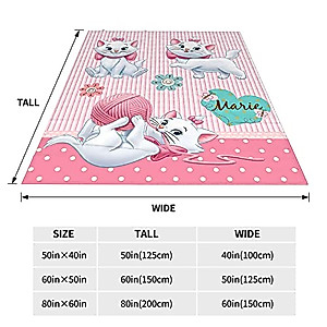 Cartoon Printing Throw Blanket All Seasons Flannel Fleece Blanket Soft and Warm Plush Blankets for Couch Sofa Bed Camping Travel 40"x50"