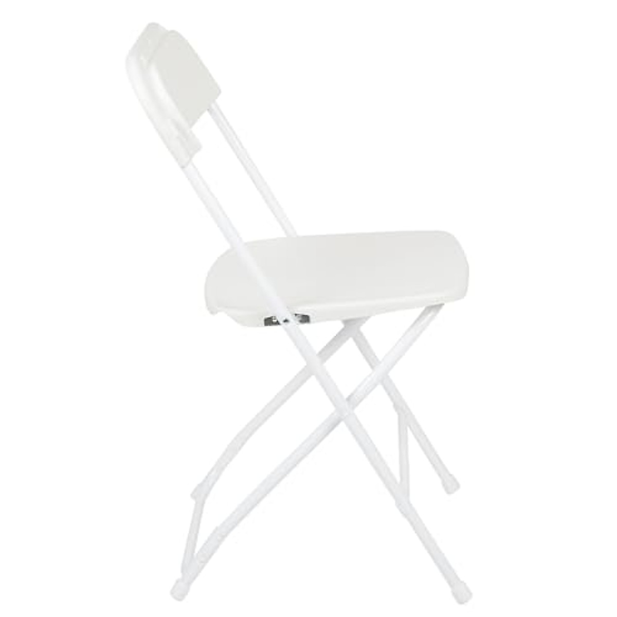 Flash Furniture Hercules Series Plastic Folding Chair - White - 650LB Weight Capacity Comfortable Event Chair - Lightweight Folding Chair