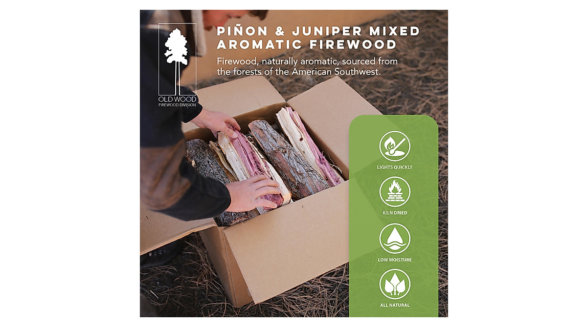 Old Wood Piñon & Juniper Firewood - Aromatic 70lb Fire Logs