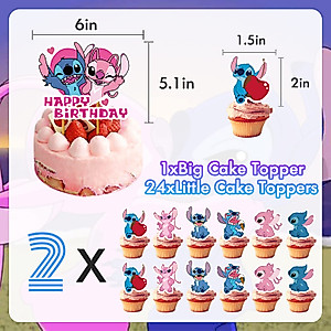 85 Pack Pink lilo Birthday Party Supplies Kids Party Decorations Includes 1 Large Banner 1 Cake Topper 1 Tablecloth 6 Spiral Lifters 10 Invitation Cards 10 Plates 18 Balloons 24 Cupcake Toppers