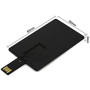 Aneew 16GB 2.0 Black Bank Credit Card USB Flash Drive Memory Stick Storage Gift