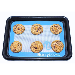Barry Lewis Silicone Baking Mats - Non-Stick Sheet Mats - Set of 2 (15.75" x 11.75" Inches) & (11.75" x 8.25" inches)