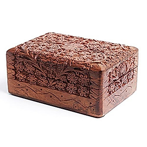 ARTISENIA Handmade Rosewood Keepsake Box Jewellery Chest Organiser Tarot Card Decks Unique Gift Ideas for Women Small 7 X 5 Inches