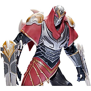 League of Legends, 6-Inch Zed Collectible Figure w/Premium Details and 2 Accessories, The Champion Collection, Collector Grade, Ages 12 and Up