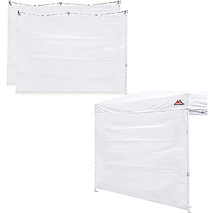 SCOCANOPY SideWall for 10x10 Canopy Frame, 3 Pack SunWall Only,White