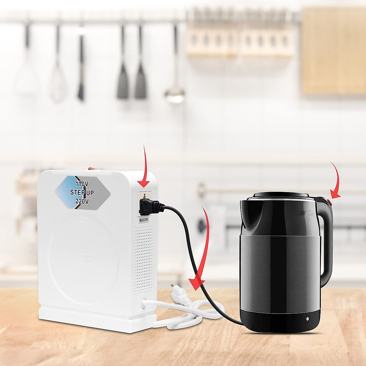 110v to 220v Step up Converter watts with 220V Output for Using and China Appliance in Europe Quantity (2000W)