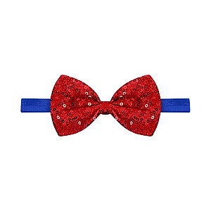 ODASDO Newborn Infant Baby Girl My 1st 4th of July Outfit Patriotic Bodysuit Romper Star Tulle Tutu Skirt Bowknot Headband Leg Warmers 4pcs Independence Day Party Summer Clothes Set White 3-6 Months