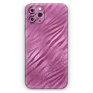 Design Skinz Glamorous Pink Toned Zebra - DesignSkinz Protective Vinyl Decal Wrap Skin Cover Compatible with The Apple iPhone SE (2020) (Full-Body, Screen Trim & Back Glass Skin)