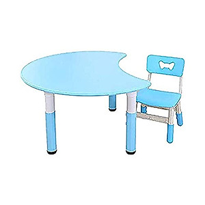 Walnut Children's Table and Chair Set Kindergarten Can Be Raised and Lowered Plastic Baby Game Table Graffiti Belt Storage Tablo