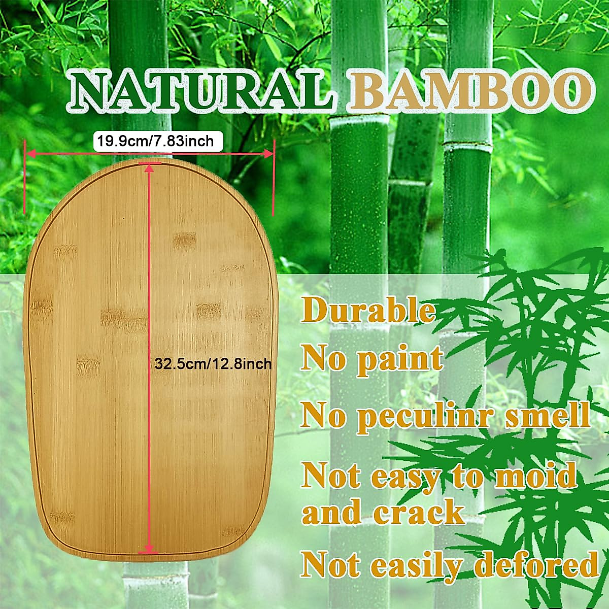 Bamboo Mixer Slider Mat for Kitchen Aid Stand Mixer 4.5-5 Qt, Countertop Mixers Accessories and Attachments, Mixer Mover Sliding Tray Pad for Kitchen Appliances