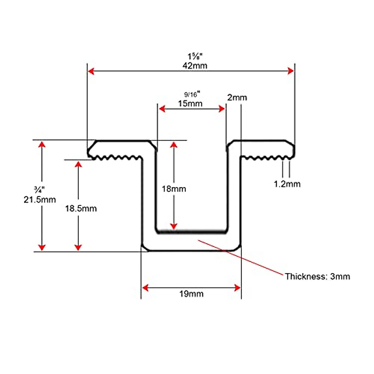 20 PCS Solar Panel Mount Mid Clamps, PV Panel Bracket Aluminum Mounting Accessories Support with Bolts