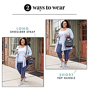 Fit & Fresh Kate Insulated Lunch Bag with Side Pouch & Carry Handles, Complete Lunch Kit Includes Matching Tumbler, 4 Containers & Ice Pack, Black