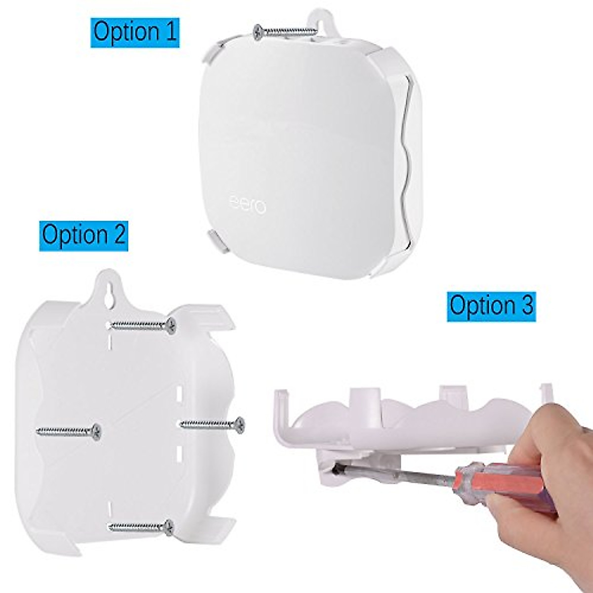 for Home WiFi Pro WiFi Wall Mount Holder by Koroao, Wall Ceiling Bracket with Holder Set for Home WiFi and Pro WiFi System (Set of 3 Wall Mount)