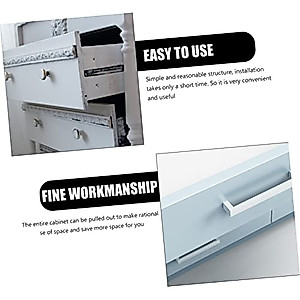 Ciieeo 2 Sets Drawer Slides Ball Bearings PC Keyboard Desk Tray Cabinet Drawer Bearing Slides Cabinet Slider Table Keyboard Slides Heavy Duty Slides Bearing Tray Slide Cupboard Slideshow