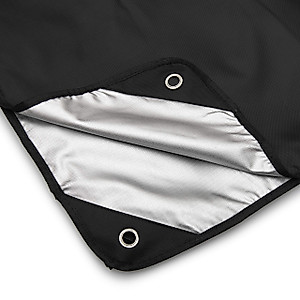 Agustu Drum Set Dust Cover - Premium Waterproof 80" x 108" Protection Drum Shield with Silver Coating for Electric and Electronic Drum Kits -Electric Drum Accessories - with Bag and Microfiber Cloth